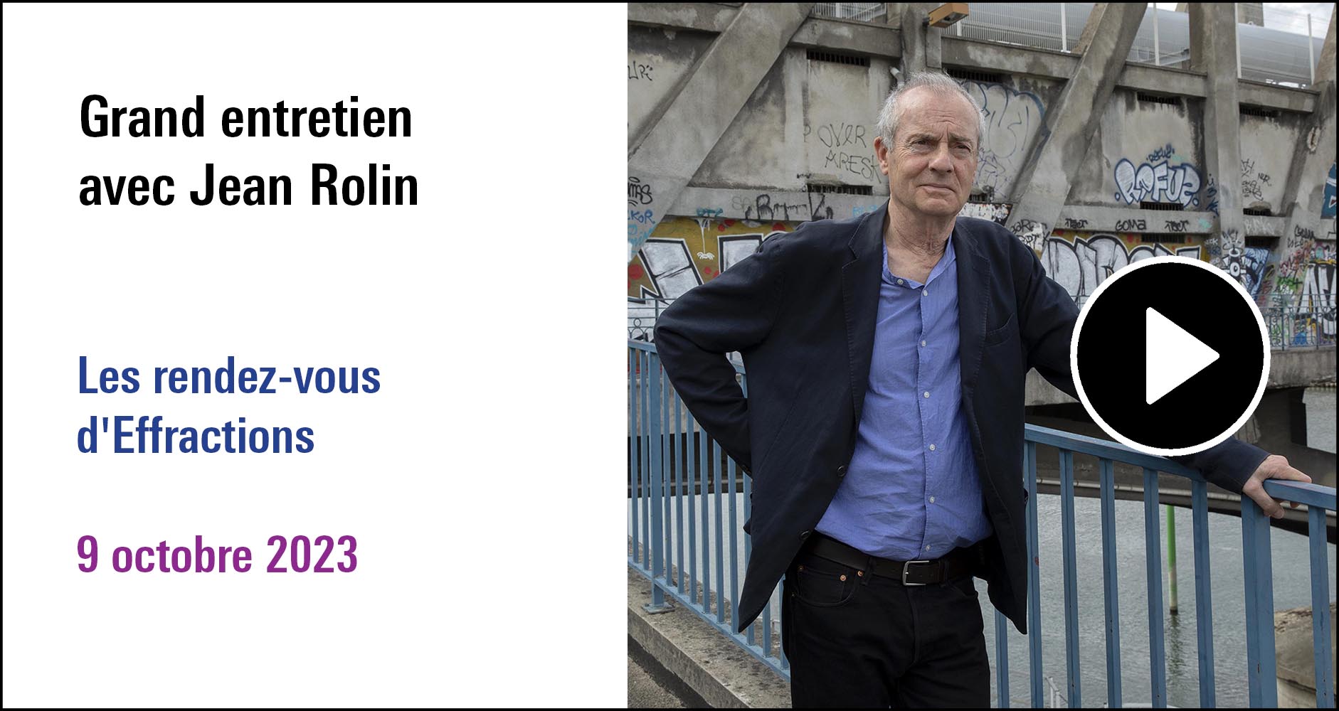 Grand entretien avec Jean Rolin - Replay